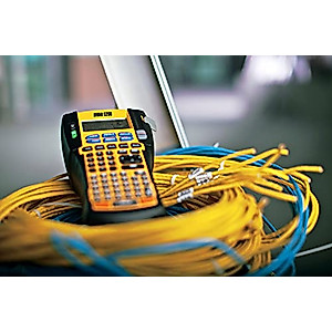 DYMO 1756589 Rhino 5200 Industrial Label Maker Kit, 5 Lines, 4 9/10W X 9 1/5D X 2 1/2H