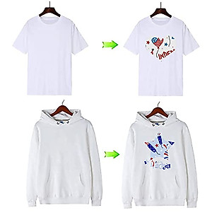 Teal Vinyl Letters 1 PCS Independence Day Heat Transfer Vinyl Rainbow Stripe Pattern Vinyl Vinyl Bundling Roll Soft Metal HTV Vinyl for Ironing Clothes and Other Fabrics 30x25cm Roll (E, One Size)