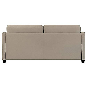 Serta Carmina Contemporary Upholstered 75" Living Room Sofa, Modern Couch for Two or Three, High Plush Seat Cushions and Back Pillows, Easy Assembly, Springfield Linen