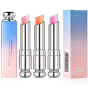 3 Colors Jelly Lipstick Set Petansy Moisturizing Magic Temperature Color Changing Long Lasting Lip Balm