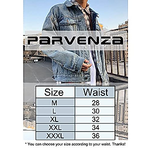PARVENZA Men's Regular Jeans Classic Denim Pants Straight Trousers (DY05,3XL)