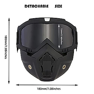 PPGAREGO Paintball Mask Anti Fog | Airsoft Helmet And Mask Full Face | Tactical Mask for Men | Airsoft Goggles Ballistic Goggles Tactical Goggles | For Skiing Paintball Shooting Cycling Fishing (M003)