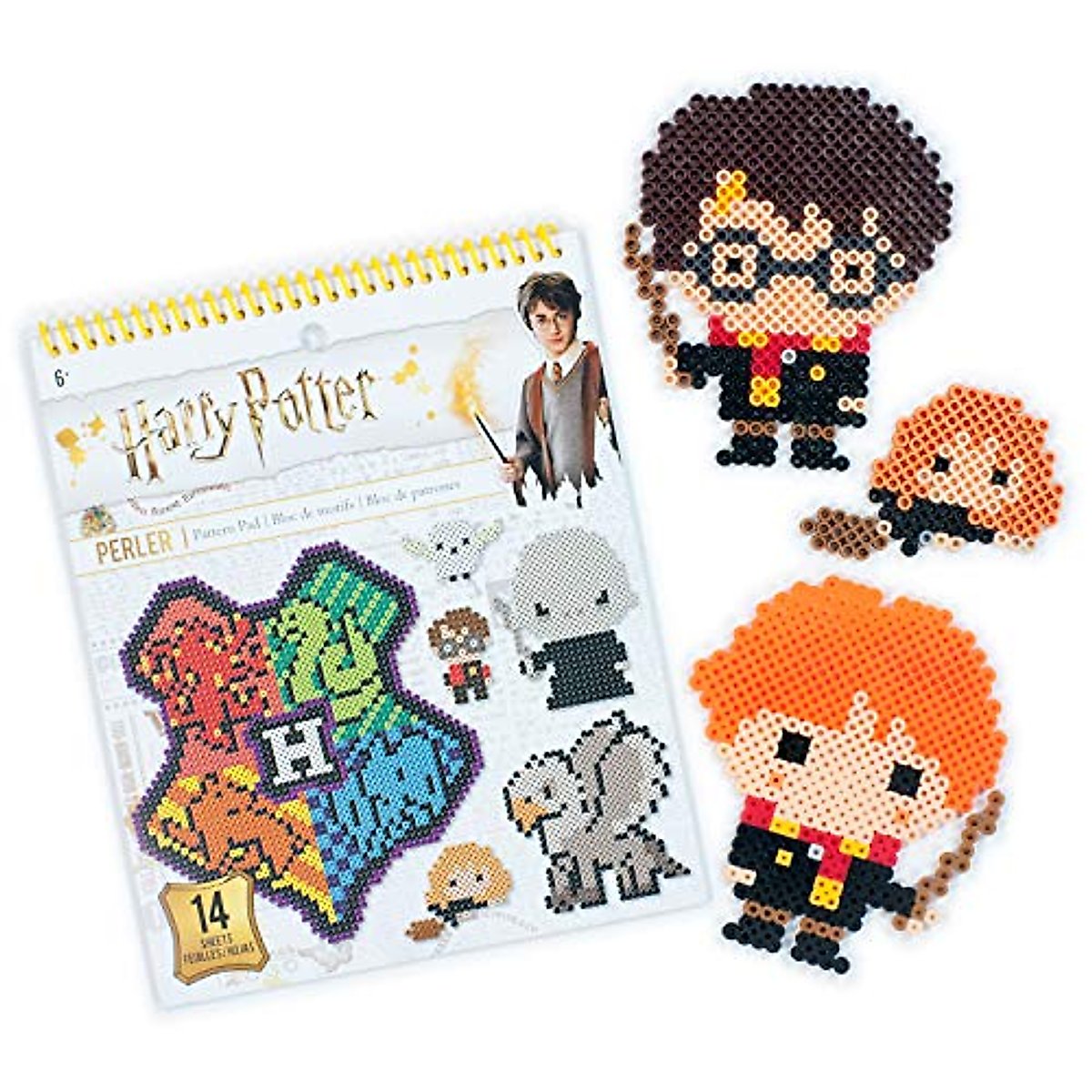 Perler Beads Harry Potter Instruction Pad, 53 Patterns, Multicolor