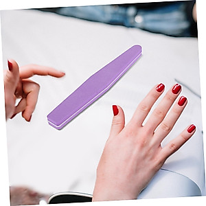 FOMIYES 10pcs Nail File Emery Board Natural Sponge Trim Buffing Block Manicure Buffing File Nail Buffer File Nail File Buffer Nail Buffer Block Grit Purple Newborn Pedicure