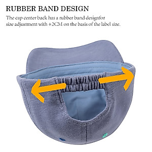 JANGANNSA Dinosaur Boys Girls Caps Embroidery Baby Baseball Caps Cotton Infant Toddler Kids Hat Spring Summer Autumn 6M-4Y (Navy Embroidery Dinosaur, 18.9"(6-12 Months))