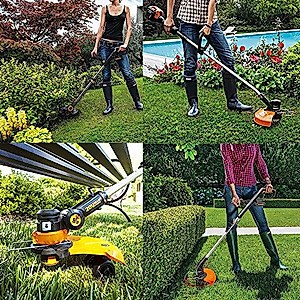 LIYYOO 10ft 0.065" Line String Trimmer Replacement Spool Compatible with Worx WA0010 String Trimmers Replacement Autofeed Spool,12-Pack (10 Pack Grass Trimmer Line,2 Trimmer Cap)