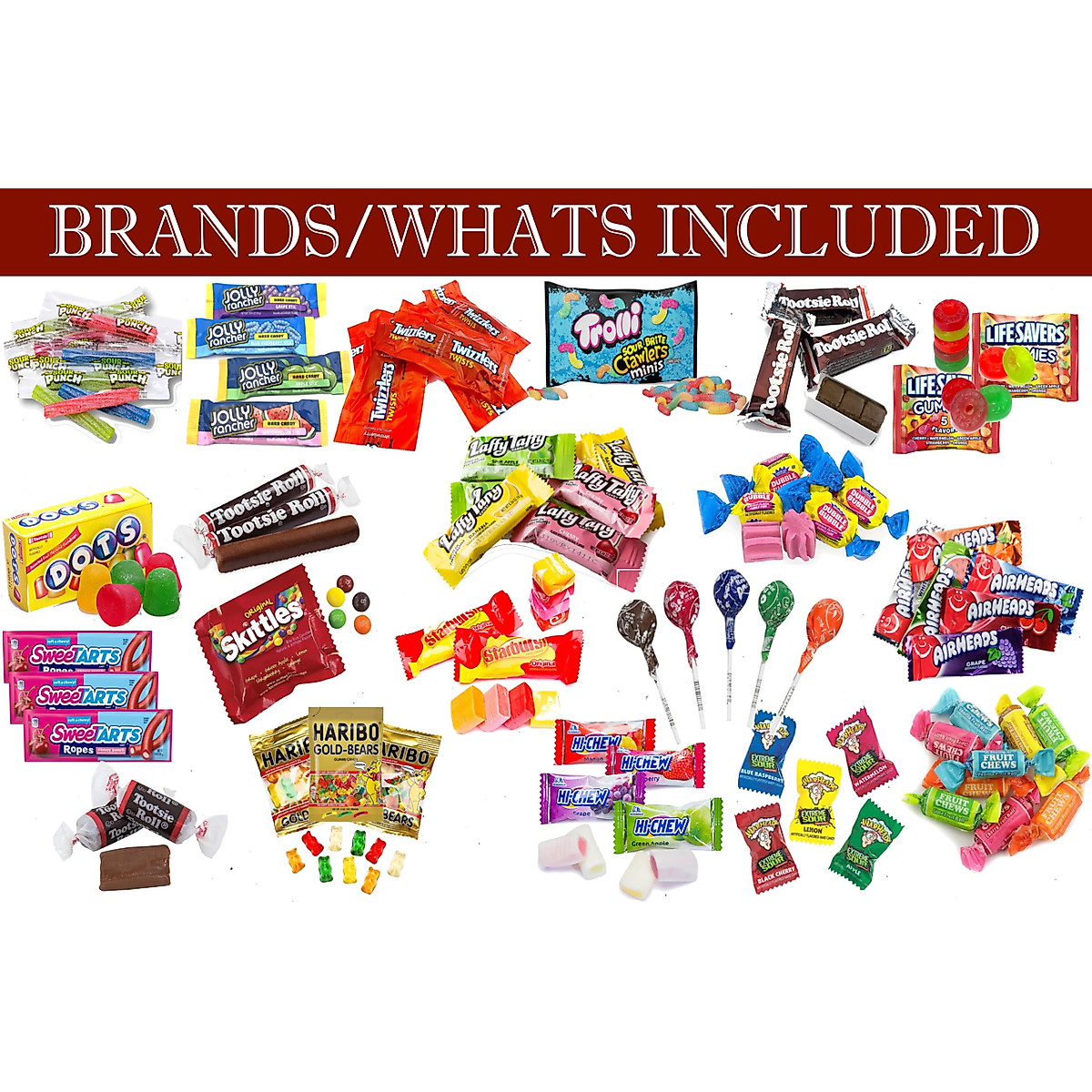 Assorted Classic Candy - Huge PARTY MIX Bulk BOX! 11.25 lbs / 180 oz Classic Individually Wrapped Candies of All Time America's Most Favorite Assorted Candies over 430 pieces