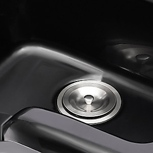 Shampoo Bowl For Salon, Wall Mounted Backwash ABS Salon Spa Barber Equipment With Spray Head, Professional Salon Spa Beauty Brushed Sink 9.84" in Depth, Portable Shampoo Bowl for Hair Stylists