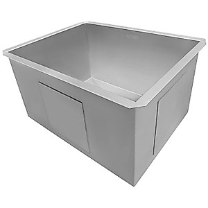 Ruvati 23" x 18" x 12" Deep Laundry Utility Sink Undermount 16 Gauge Stainless Steel - RVU6100