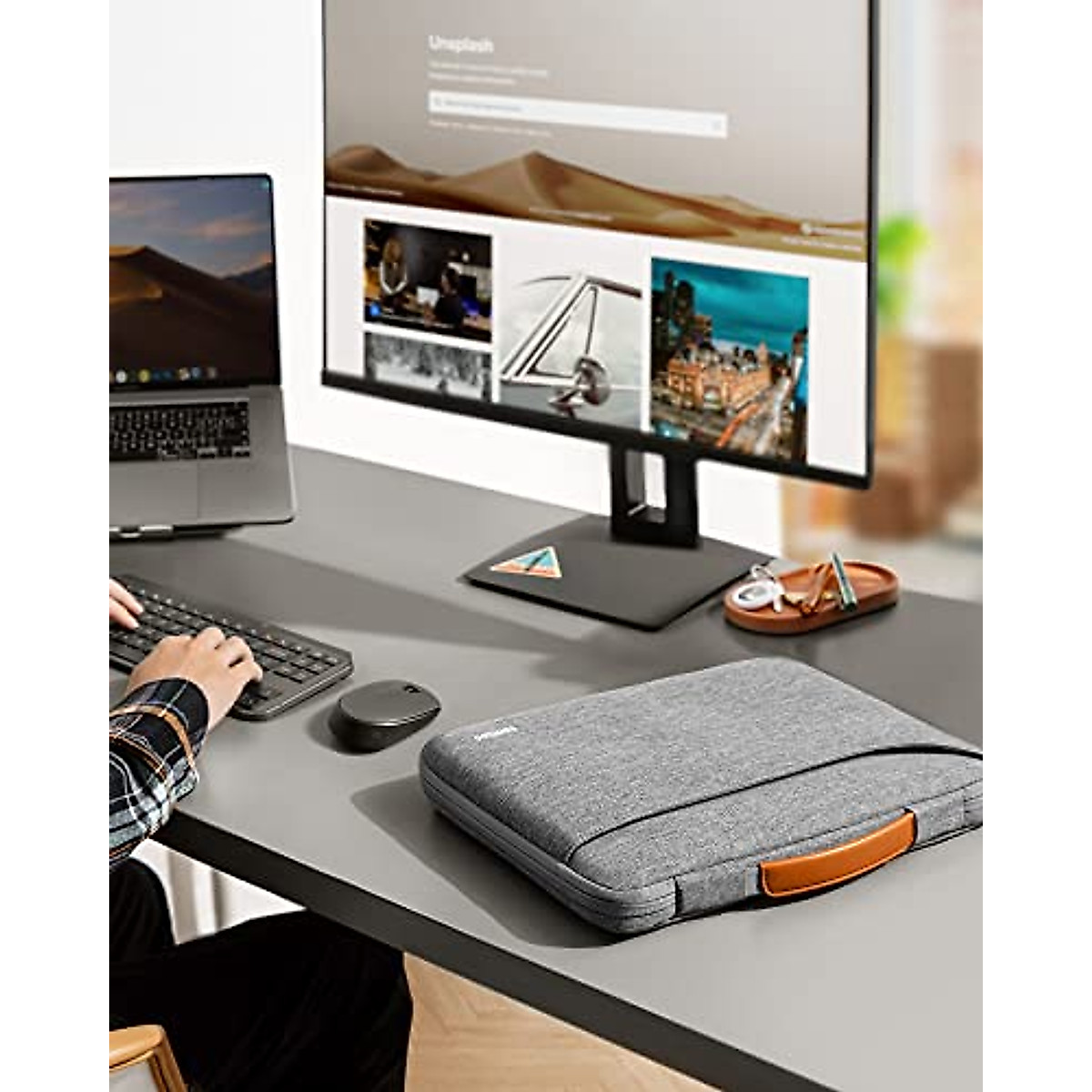 tomtoc 360 Protective Laptop Carrying Case for M3 MacBook Pro 16-inch A2991 M2/M1 Pro/Max A2780 A2485 2023-2019, The New Razer Blade 15, Jumper 16-inch Laptop, Water-Resistant Accessory Sleeve Bag