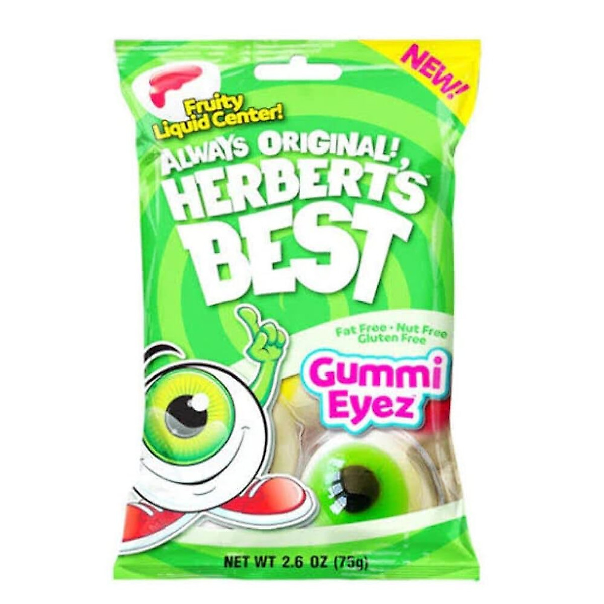 Herbert's Best Gummi Eyez | Gummy Eyes Gummy Candy with Fruity Liquid Center | Fun-Filled Flavors Fat Free Gluten Free Nut Free
