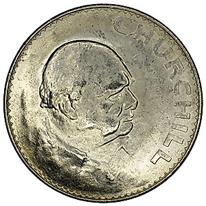 1965 UK Elizabeth II Winston Churchill Commemorative Crown About Uncirculated