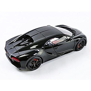 AUTOart 1/18 Bugatti Chiron Sport 2019, Nocturne Black Model Car