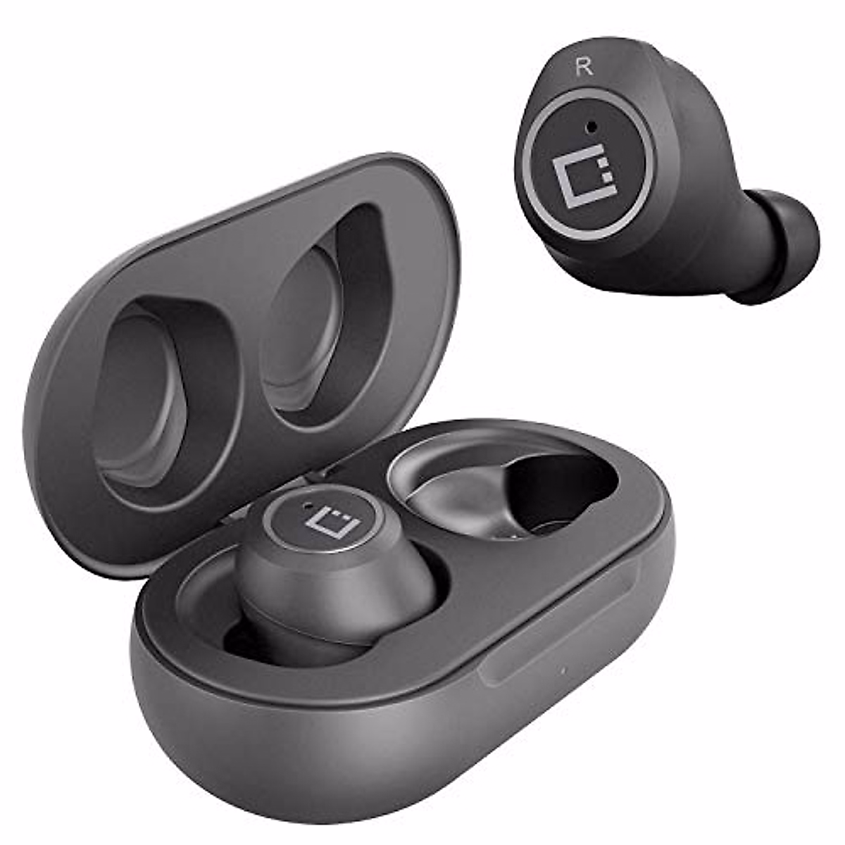 Wireless V5 Bluetooth Earbuds Compatible with Garmin Rino 750 with Charging case for in Ear Headphones. (V5.0 Black)