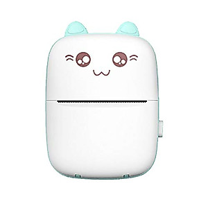 MHADBKH Thermal Printer with 5 Rolls Printing Paper for Smartphone Label Receipt Sticker Photo Notes