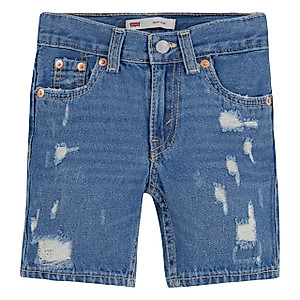Levi's Boys' 511 Slim Fit Denim Shorts, Paper Shredder, 8