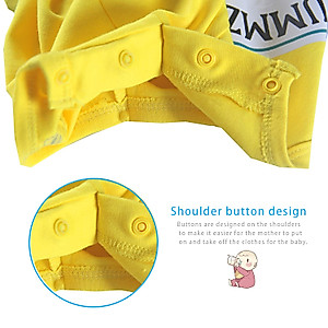 YSCULBUTOL Baby Twins Bodysuit Yummz Tomato Ketchup Mustard Twin Set Infant Girls Romper Baby Boys Outfits(KM-S3M Twins)