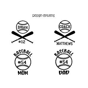 AVITO Personalized Baseball Tumbler - 40 oz Stainless Steel Tumbler With Handle - Laser Engraved - Umpire Gift, Team Gift, Baseball