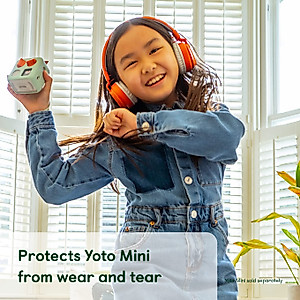 Yoto Mini Protective Adventure Jacket - Silicone Carry Case Protects Your Childs Mini Player from Small Bumps and Wear and Tear - Blue Bird