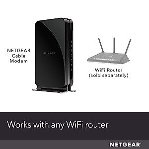NETGEAR Cable Modem with Voice CM500V - For Xfinity by Comcast Internet & Voice | Supports Cable Plans Up to 300 Mbps | 2 Phone lines | DOCSIS 3.0 (Renewed)