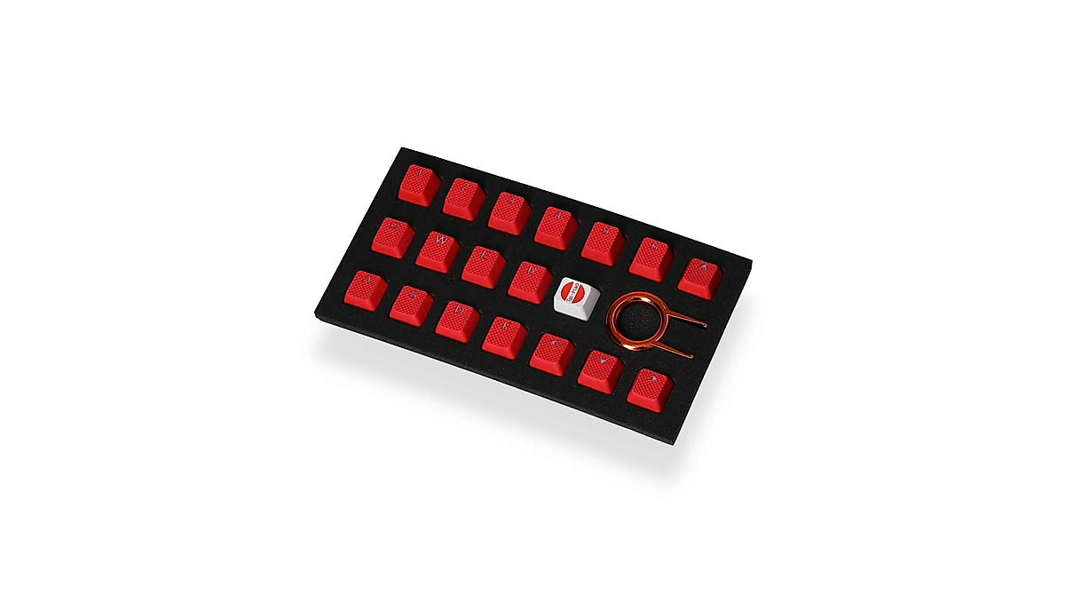 Taihao Red Rubber Keycap Set - Enhance Gaming Grip
