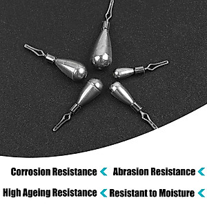 Tungsten Drop Shot Weights Fishing Weights Sinkers kit Tungsten Fishing Sinkers Swivels for Drop Shot Rig Bass Freshwater Saltwater Tackle Box