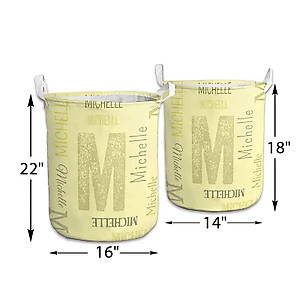Personalized Laundry Baskets Name Retro Personalized Hampers Custom Laundry Basket with Name, Customized Dirty Clothes Hamper, Storage Basket