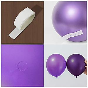 Nalwort Party Decorations Purple 136PC Balloon set