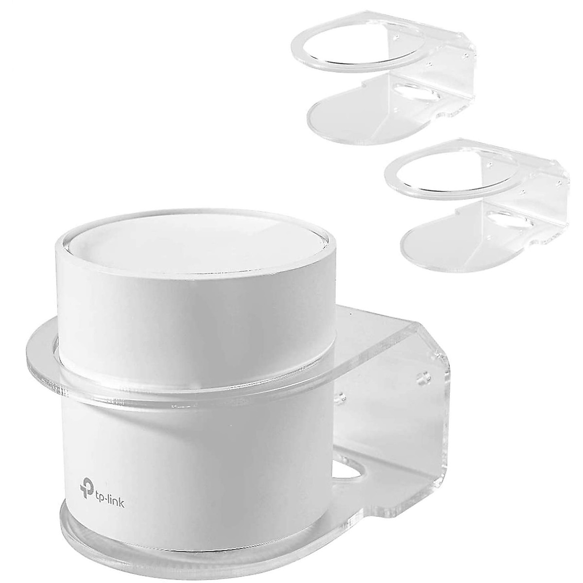 VOMENC Wall Mount Holder for TP-Link Deco X20/X55/Pro/X60/X68 WiFi 6 Mesh WiFi (AX1800/AX3000/AX3600) Whole Home WiFi System, Sturdy Easy Moved Space Saving Wall Mount Holder (2Pack)