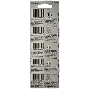 Energizer CR2025 Lithium Battery, Card of 5ORMD