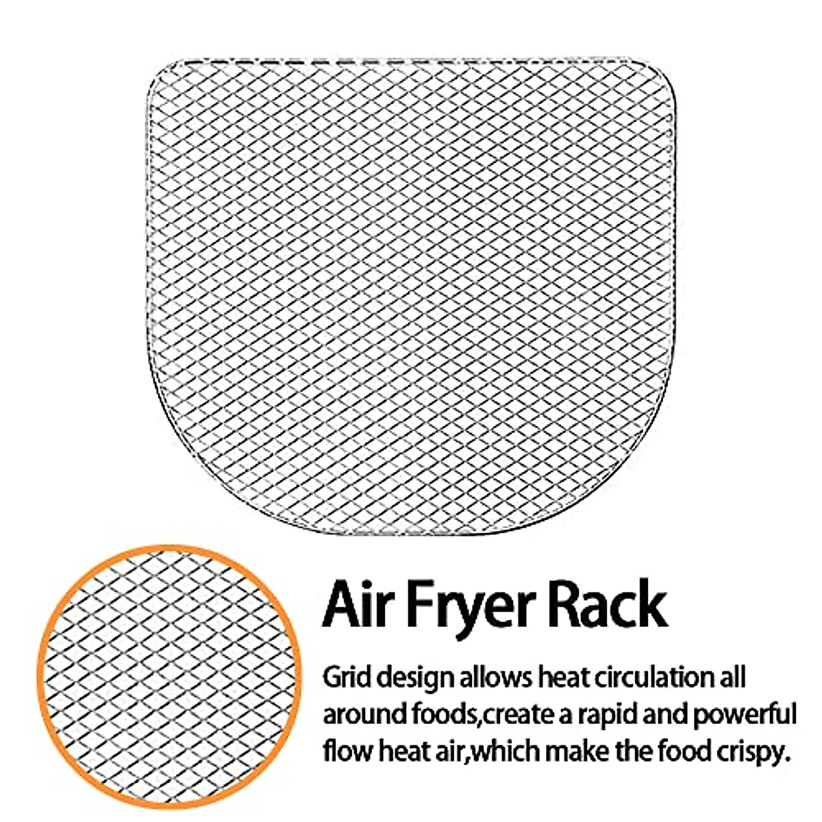 5 Pieces Dehydrator Racks Compatible for 6QT Power Air Fryer Oven,Chefman, Caynel, Air Flow Racks,Dehydrate Fruits and Meats,Air Fryer Oven Accessories