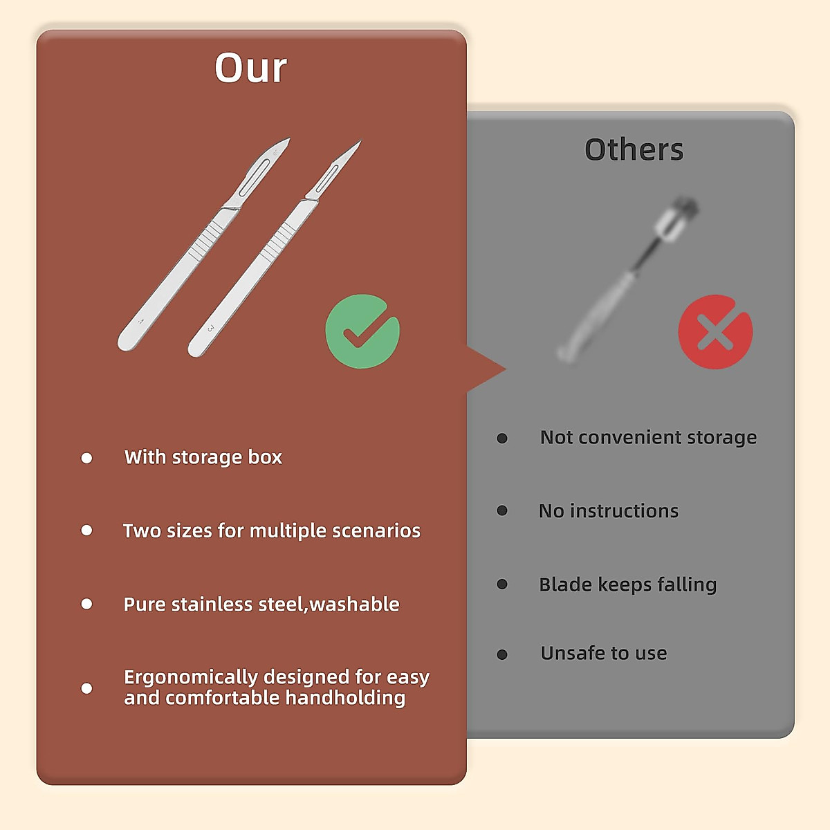 CRUIFU 2 PCS Sourdough Bread Lame Scoring Tool, Hand Crafted Bread Lame For Dough Scoring Knife, Tool Sourdough Slashing With 20 Blades Included With Safety Box