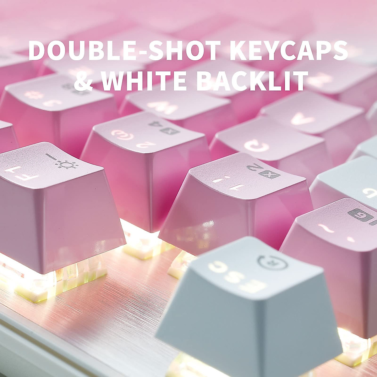 Hexgears GK715 Mechanical Gaming Keyboard, 104 Keys Full Size Wired Computer Keyboard, Hot Swappable Kailh Box Switches, ABS Keycaps, Blue Backlit Gaming Keyboard for PC/Laptop