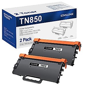 TN850 TN-850 Toner Cartridges Compatible for Brother TN850 TN 850 TN820 TN-820 for HL-L6200DW MFC-L5850DW MFC-L5700DW HL-L5200DW MFC-L5900DW (Black, 2 Pack)