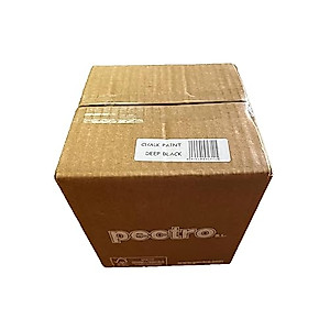 Black Chalk Paint for Furniture 25 fl.Oz. (750ml) + Special Brush - Furniture Paint no Sanding or Priming - Chalk Finish Wood Paint - DIY Projects Home Decor & Improvement (DEEP Black)