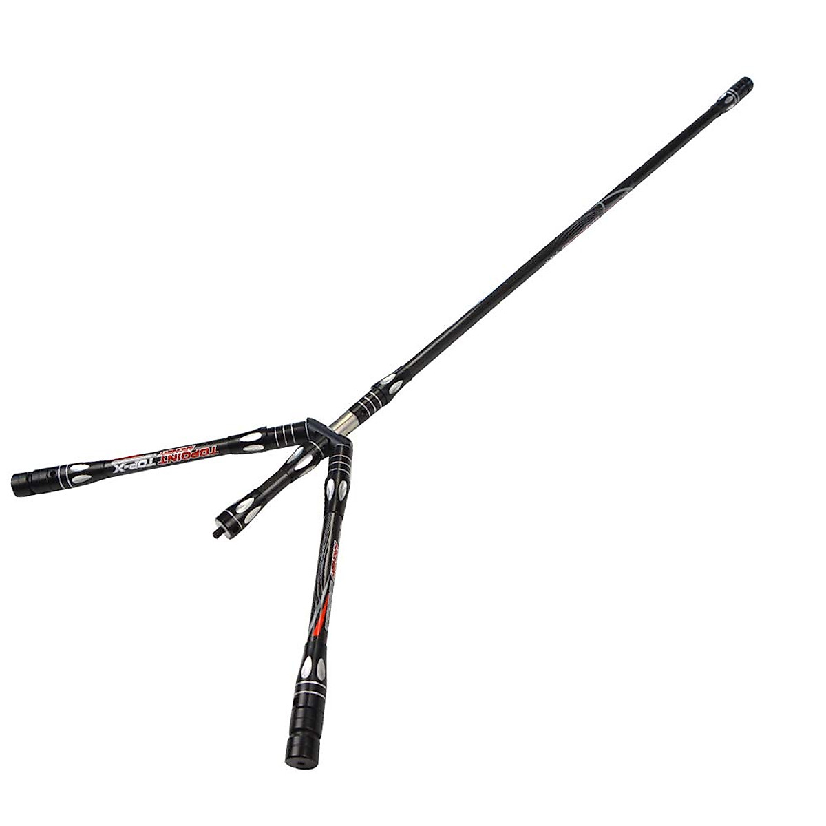 SHARROW 5 Inch 10 Inch 30 Inch Archery Stabilizer Balance Bar Set Detachable Pure Carbon Fiber Vibration Dampene Recurve Bow Accessory Hunting (Silver)