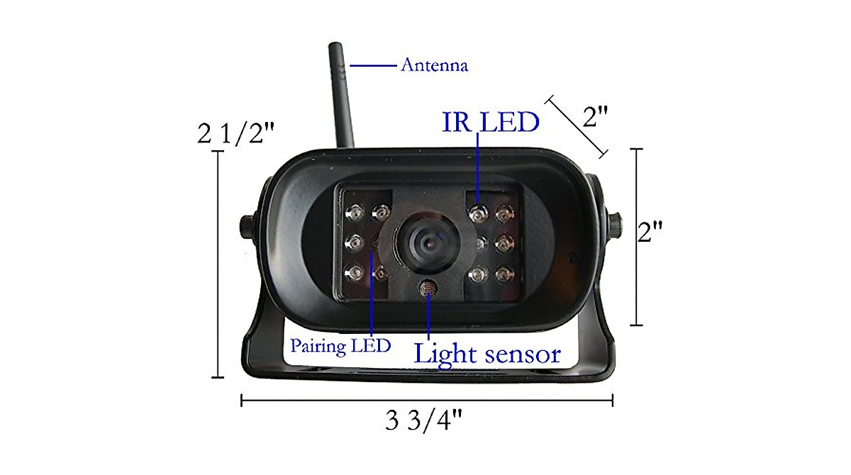 4Ucam Digital Wireless Backup Camera + 7" Monitor for RVs & Trucks