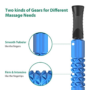 Hand Weights + Muscle Roller Massage Stick