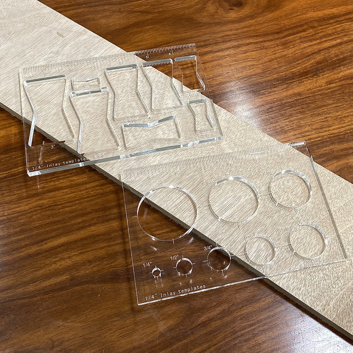 ETFOBMI Router Jig Template, Router Templates for Woodworking, Acrylic Circle Butterfly Bowtie Template for Woodworking Circle Butterfly Inlay Template Decorative