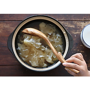 Wooden Cooking Utensils Kitchen Utensil,NAYAHOSE Natural Take Wood Kitchen Utensils Set - Nonstick Hard Wooden Spatula and Wooden Spoons