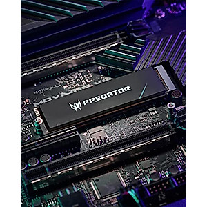 acer Predator GM7000 2TB NVMe Gaming SSD - M.2 2280 PCIe Gen4 (16 Gb/s) x 4, 3D TLC NAND PC Internal Solid State Hard Drive with DDR4 DRAM Cache Up to 7400 MB/s - BL.9BWWR.106