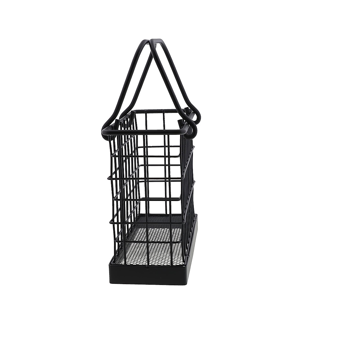 Black Metal Standing Napkin Holder Caddy for Lunch Napkins