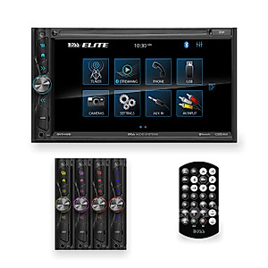 BOSS Audio Systems BV745B 6.95 Inch Touchscreen Car Stereo, A-Link Screen Mirroring, Double Din, Bluetooth Audio - Calling, Built-in Microphone, No CD/DVD, USB, SD, AUX in, AM/FM