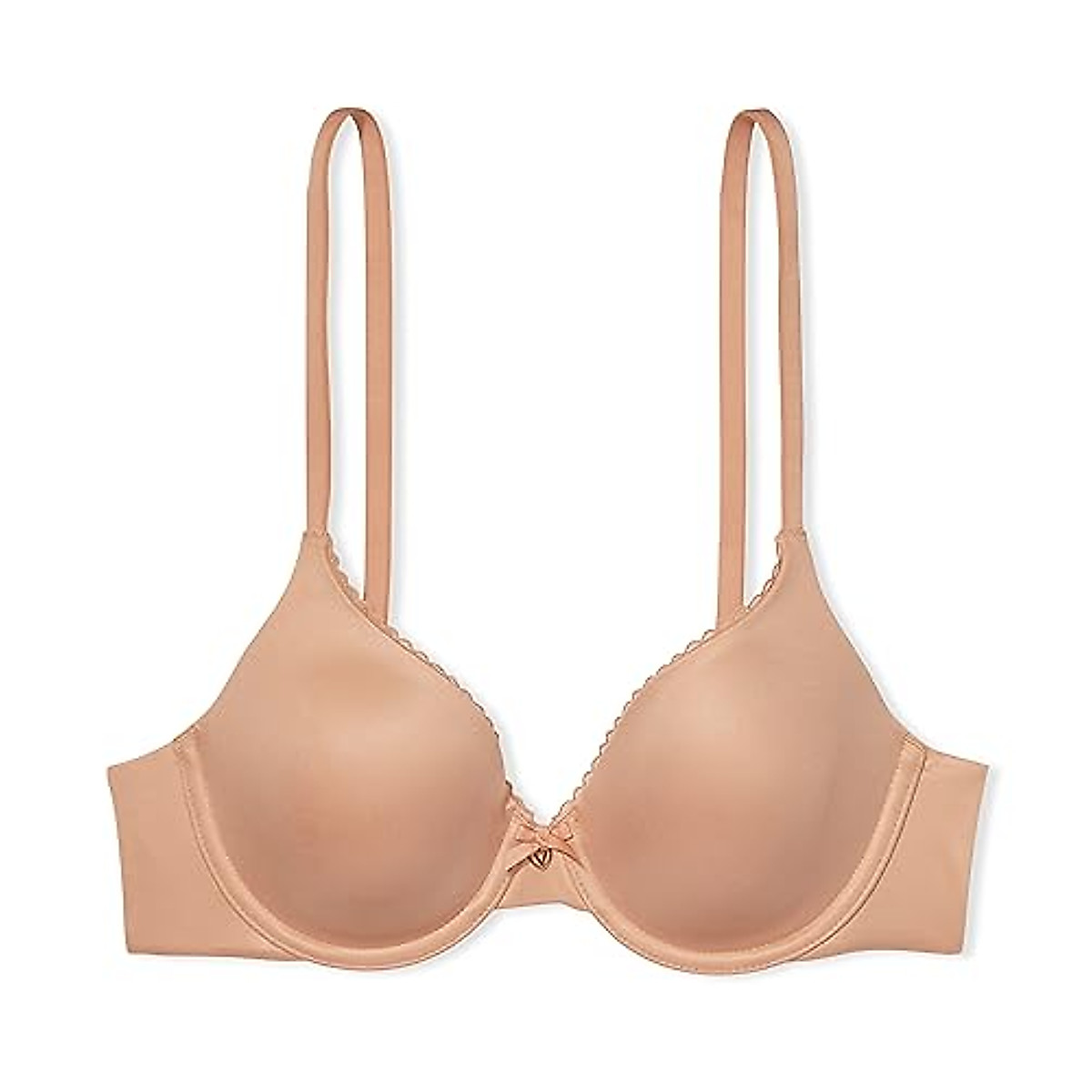 Victoria's Secret Perfect Coverage T Shirt Bra, Full Coverage, Lightly Lined, Adjustable Straps, Bras for Women, Body by Victoria Collection, Beige (38DD)