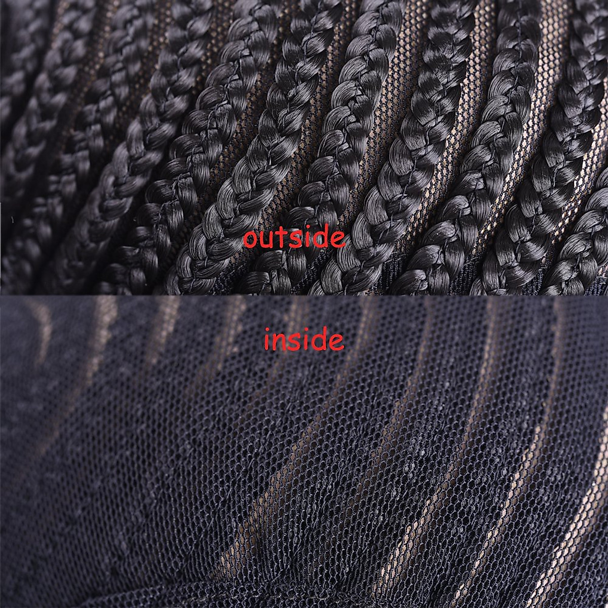 Refined Braided Wig Caps Crotchet Cornrows Cap For Easier Sew In Caps for Making Wig Glueless Hair Net Liner Crochet Wig Caps(Cornrows Caps 1pcs)