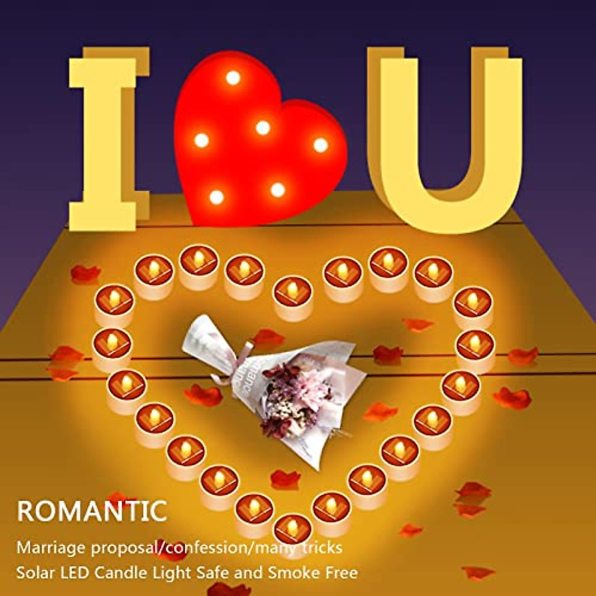 Hoghaki Solar Power Tea Lights,Outdoor Candle Flameless Flicker,IP42 Waterproof Rechargeable LED Candles with Dusk to Dawn Sensor,for Lantern Garden Camping Party Home Decorations