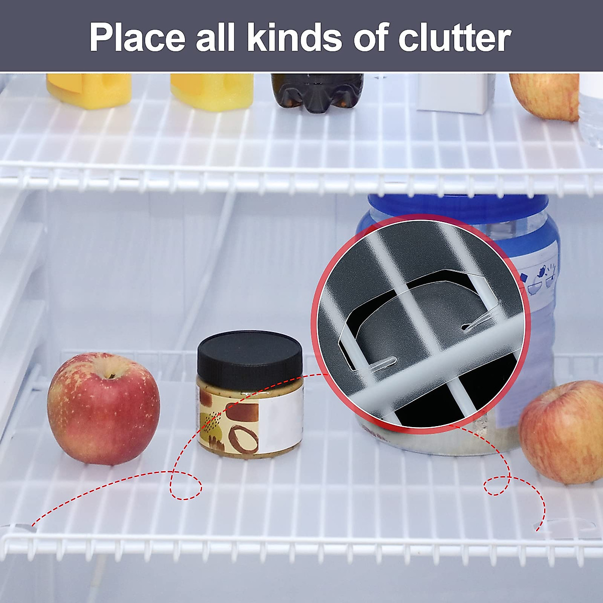 2 Roll Wire Shelf Liner Clear Shelf Covers for Wire Shelving 12 Inch Wide Waterproof Non Adhesive Refrigerator Pantry Wire Shelf Plastic Mats for Kitchen Cabinet Drawer Fridge Rack, 10 Foot Roll