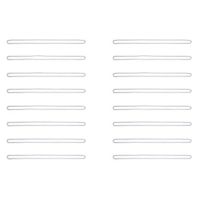 Sowaka 30 Pcs 6 Inch Luggage Loops Straps Transparent Plastic Name Tag Loop for Identification Cards ID Badge Holder Business Card Insert Bags Tags Photo Suitcase Label Fastener