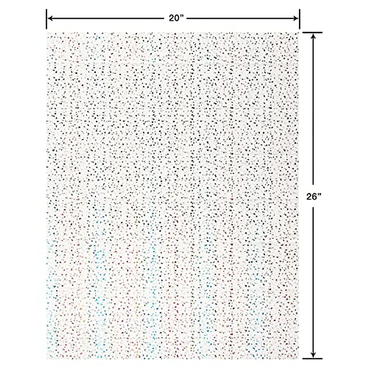 Papyrus 4 Sheet Rainbow Confetti Tissue Paper for Gifts, Decorations, Crafts, DIY and More