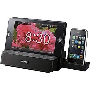 Sony ICFCL75IP 30-Pin iPhone/iPod Clock Radio Speaker Dock with 7-Inch LCD Screen (Black) (Discontinued by Manufacturer)